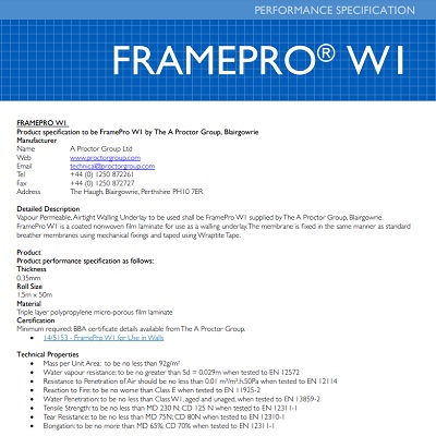 FramePro W1