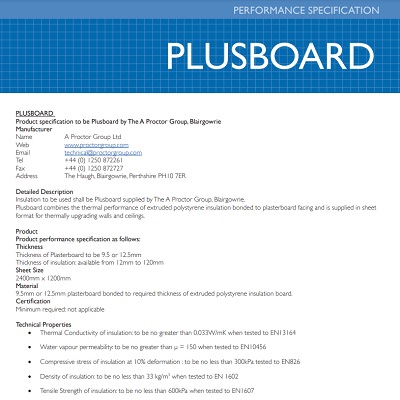 Plusboard Styrofoam Laminate | A. Proctor Group Ltd.
