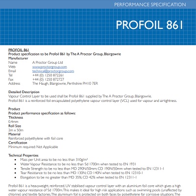 Profoil 861 | A. Proctor Group Ltd.